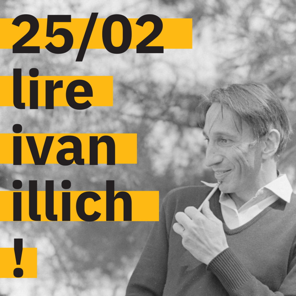 25 février à Paris ! Conférence sur Ivan Illich ! - Mouvement Utopia